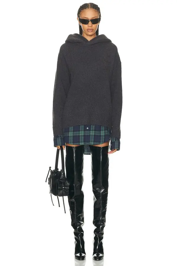Acne Studios Krisp Cotton Flannel Hoodie