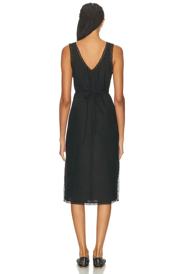 COU COU Iris Slip Dress - Black