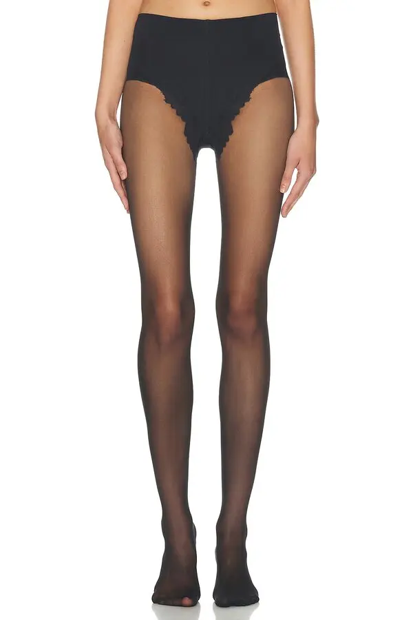 Falke Shaping Top 20 Transparent Tights - Black