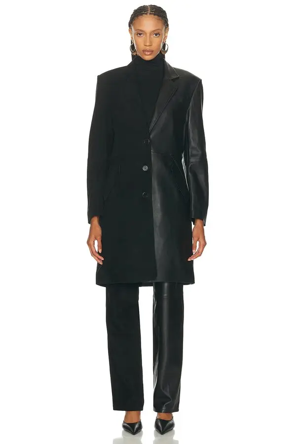 Helmut Lang Mixed Leather Jacket