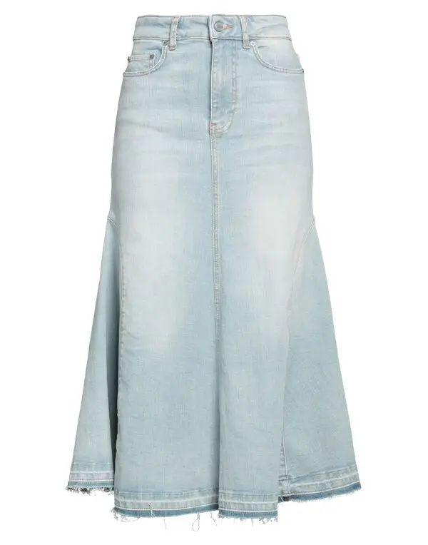 GANNI Denim Flared Skirt