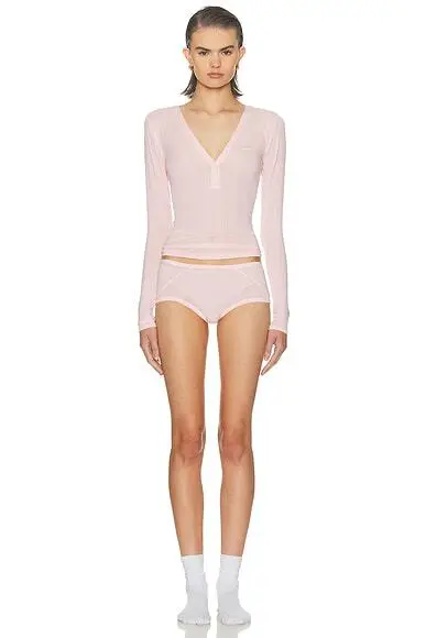 NEGATIVE UNDERWEAR Whipped Henley - Shell