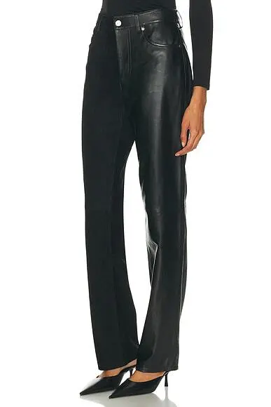Helmut Lang Mixed Skinny Leg Trousers