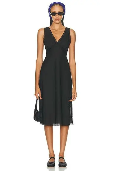 COU COU For Fwrd The Iris Slip Dress - Black
