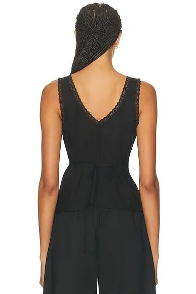 COU COU The Iris Tank Top - Black