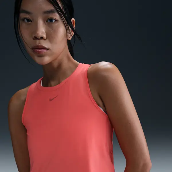 Nike Classic Dri-fit Cropped Tank Top - Orange