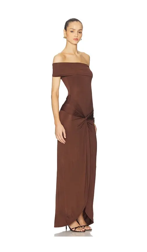 chinese dress ladies Baltic Born Womens Veronica Velvet Maxi Dress | Espresso main image 1