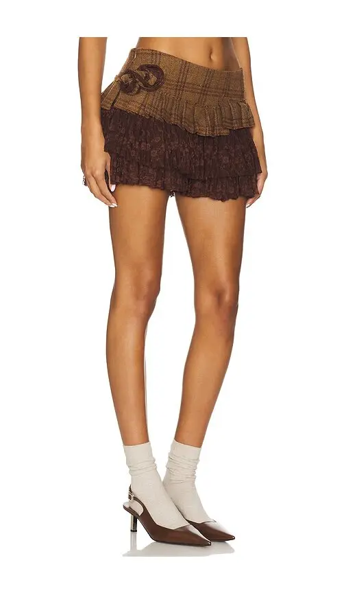ZEMETA Rosette Wool Skort