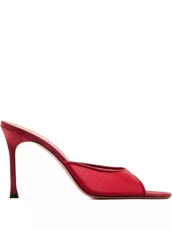 Amina Muaddi 95mm Alexa Sandals - Red