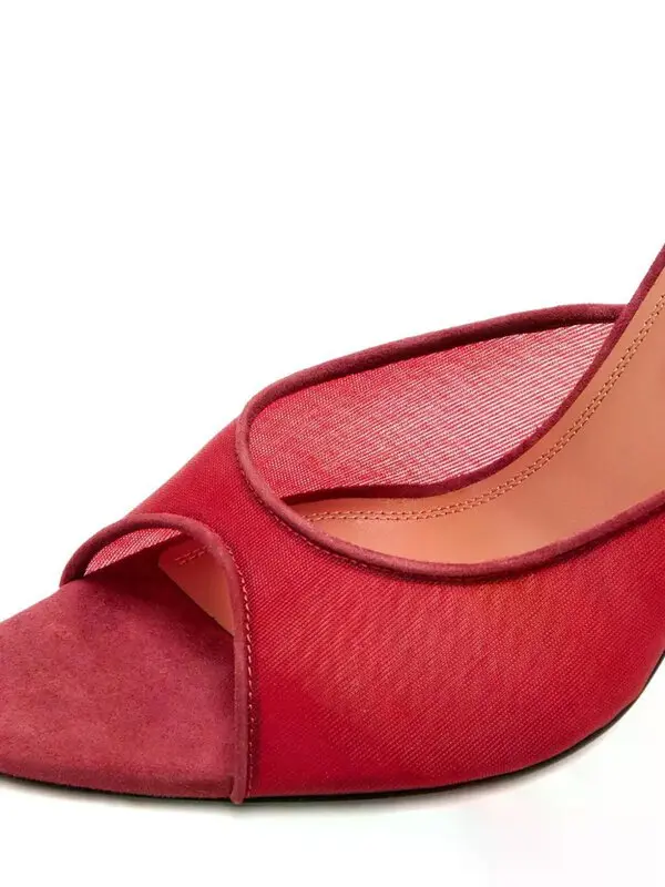 Amina Muaddi 95mm Alexa Sandals - Red
