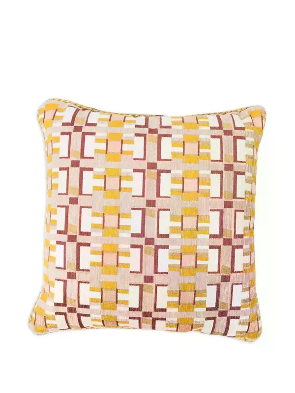 SOHO HOME Jasper Jacquard Cushion - Yellow