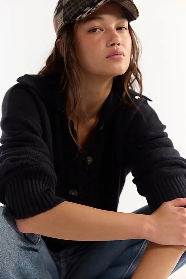 Free People Trading Up Polo - Black