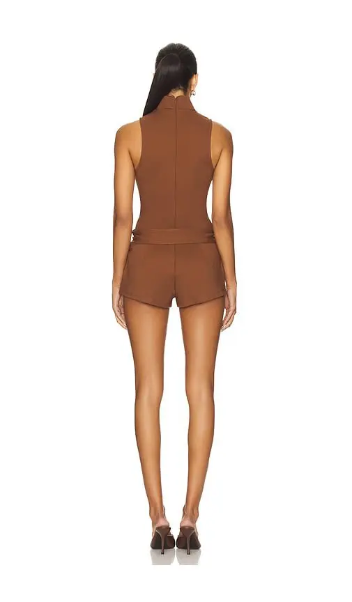 Superdown Evie Romper - Chocolate