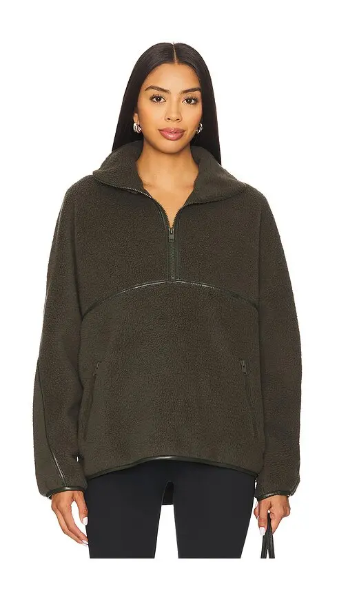 LAMARQUE Helsa Fleece Sweater - Olive
