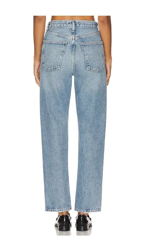 AGOLDE 90s Pinch Waist High Rise Straight Jeans - Blue