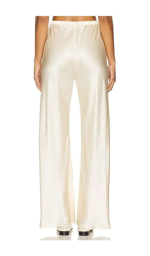 Comme Si Bias Cut Satin Pants - Cream