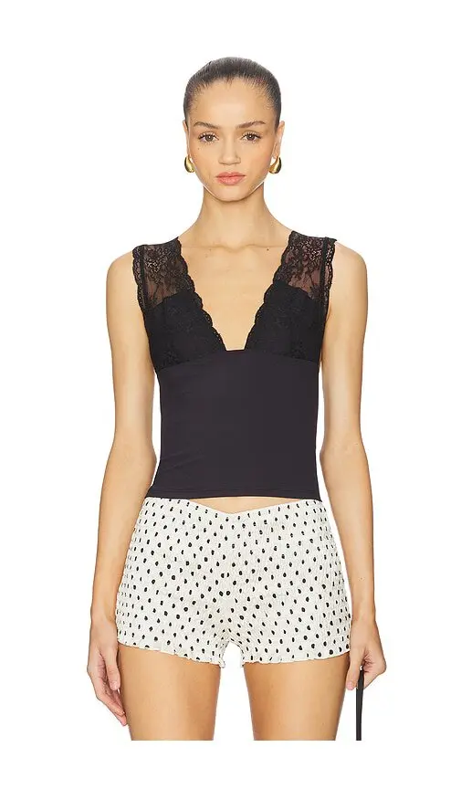 Free People Power Play Cami - Black