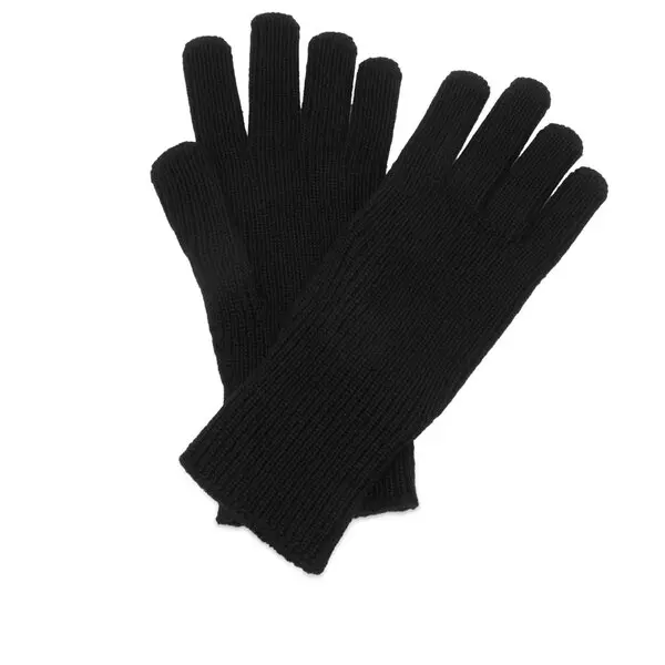 Moncler Logo Gloves - Black
