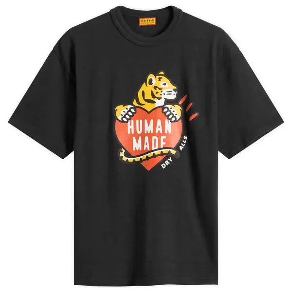HUMAN MADE Tiger Heart T-shirt - Black