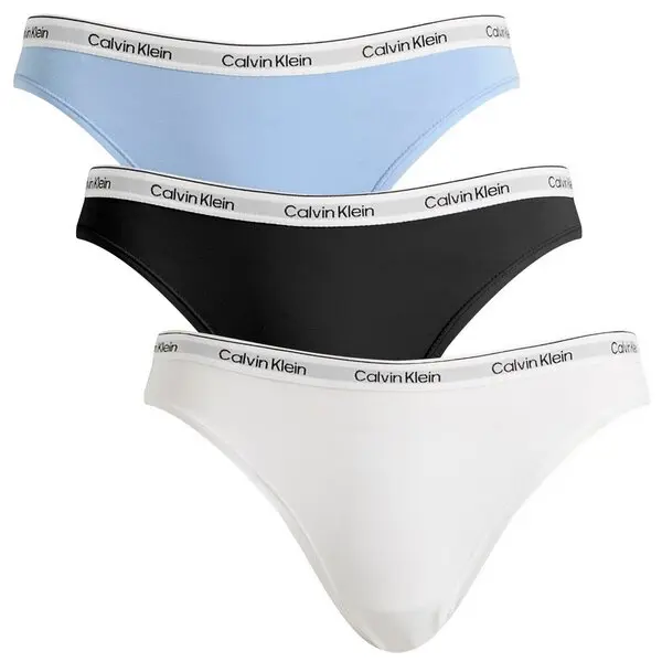 Calvin Klein Icon Bikini Brief 3 Pack - Black/white/frozen Fjiord