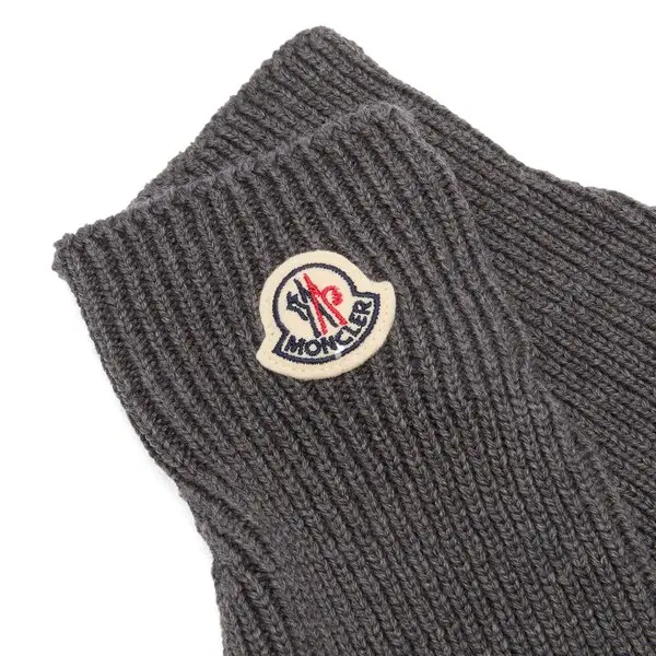 Moncler Wool Gloves - Grey
