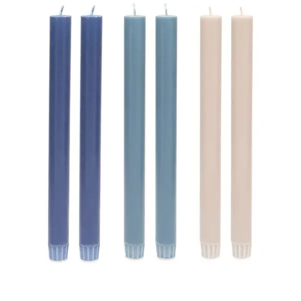 THE CONRAN SHOP Candles Set Of 6 - Blues