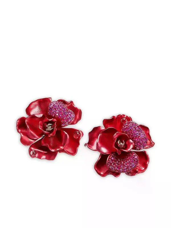 ANABELA CHAN Carnelia Ruby And Topaz Floral Earrings