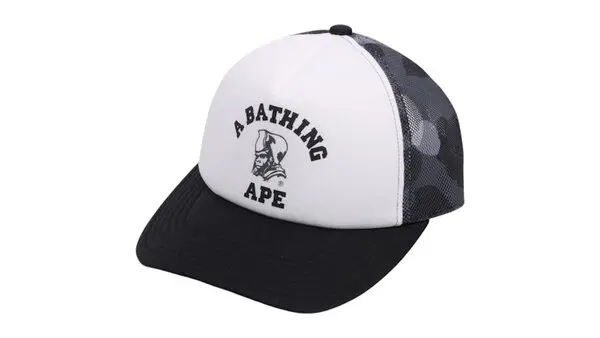 A BATHING APE Camo General Mesh Cap - Black