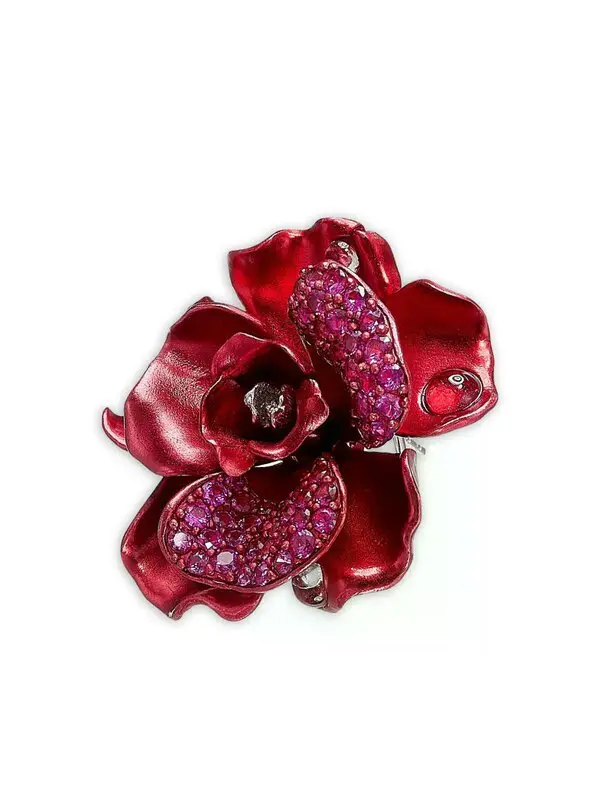 ANABELA CHAN Carnelia Ruby And Topaz Earrings - Red