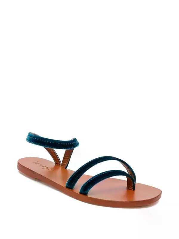 LANAPO Velvet Double-strap Sandals