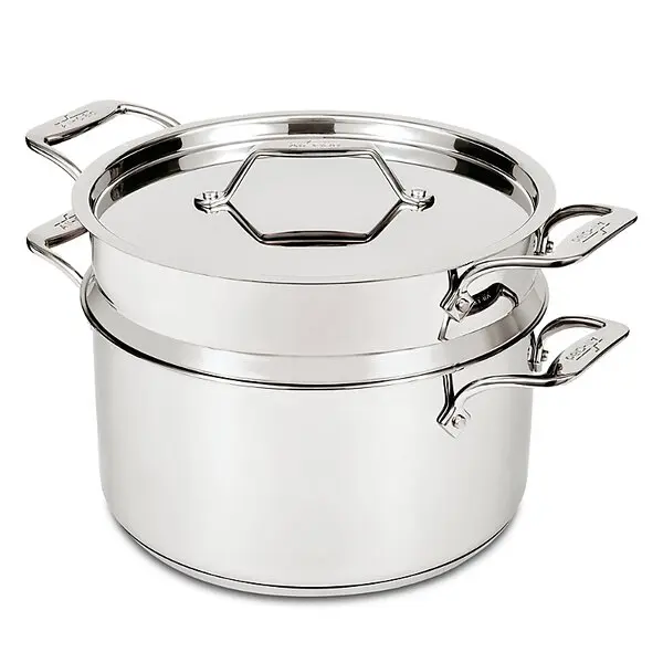 ALL-CLAD Simply Strain Steel Multipot With Insert And Lid, 8-quart - Stainless