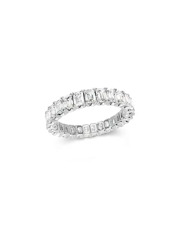 Bloomingdale'S Diamond Emerald Cut Eternity Band 3.0 Ct. T. W - White Gold