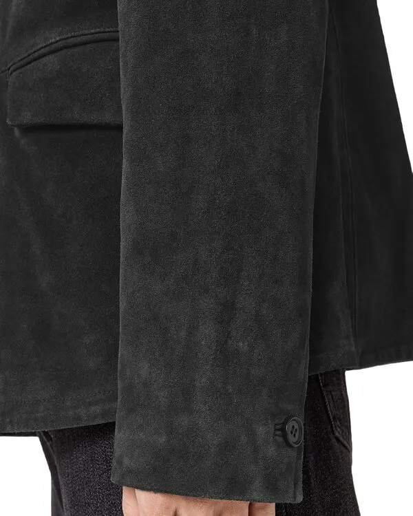 ALLSAINTS Hornett Suede Blazer - Twilight Black