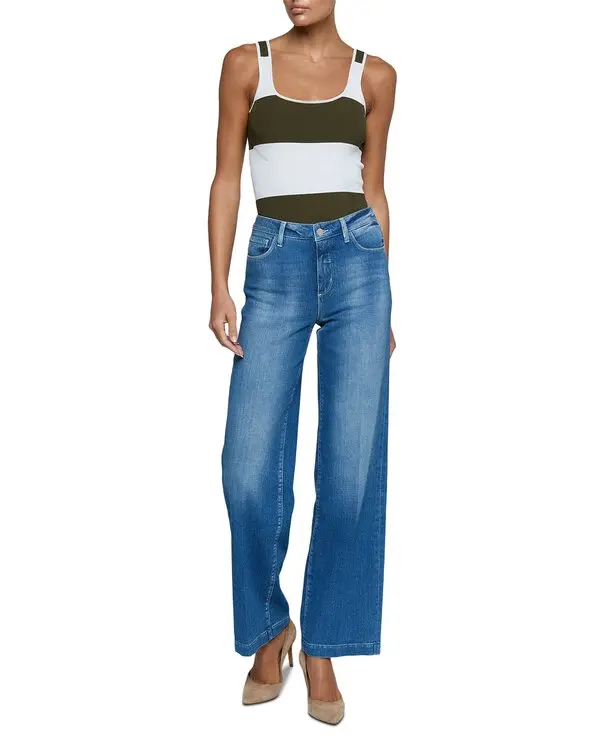 L'AGENCE Scottie High-rise Wide-leg Jeans - Sullivan