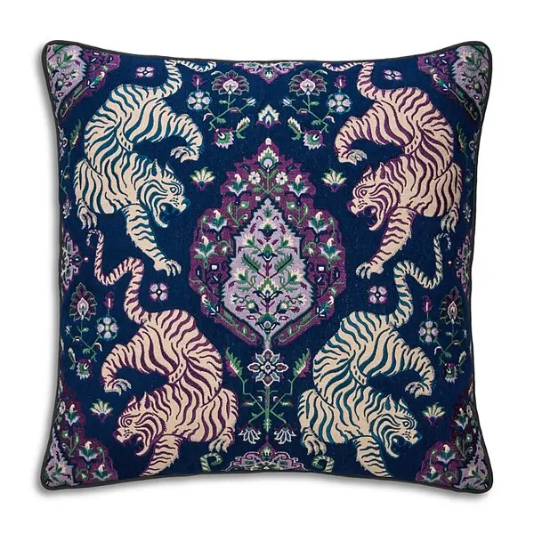 SKY Bengal Tiger Decorative Pillow, 20 X 20 Exclusive - Violet