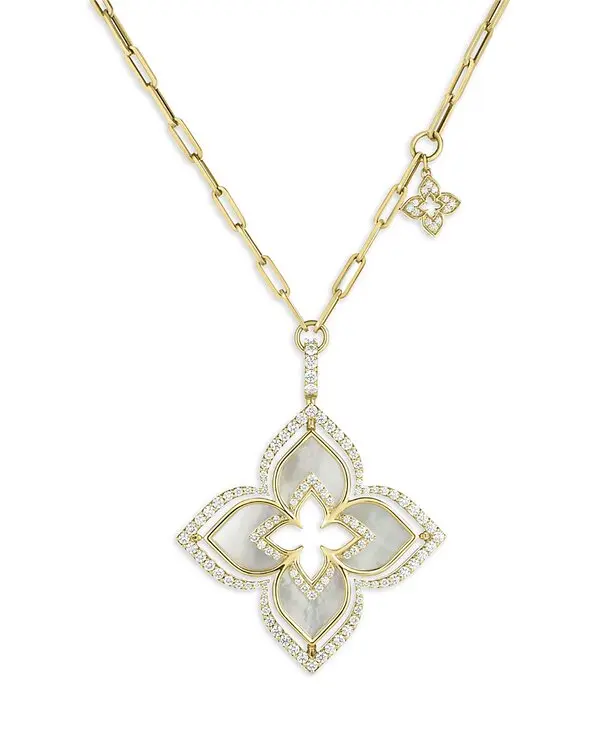 Roberto Coin 18k Yellow Venetian Princess Pirouette Reversible Pendant Necklace - Gold