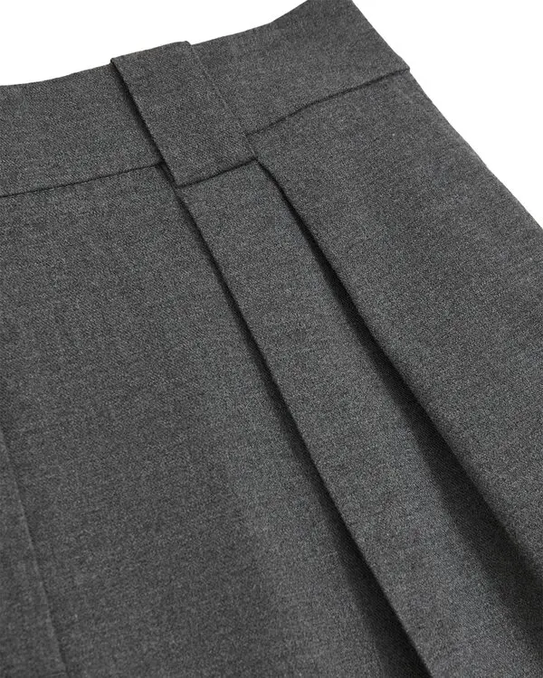 REISS Poppie Wide Leg Flannel Pants