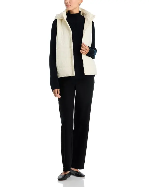 Eileen Fisher Puffer Vest - Soft White