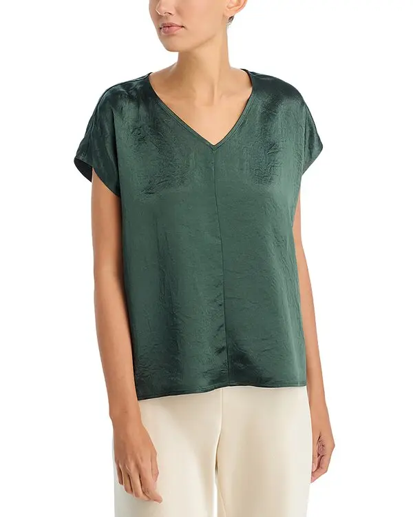 Eileen Fisher V-neck Square Top