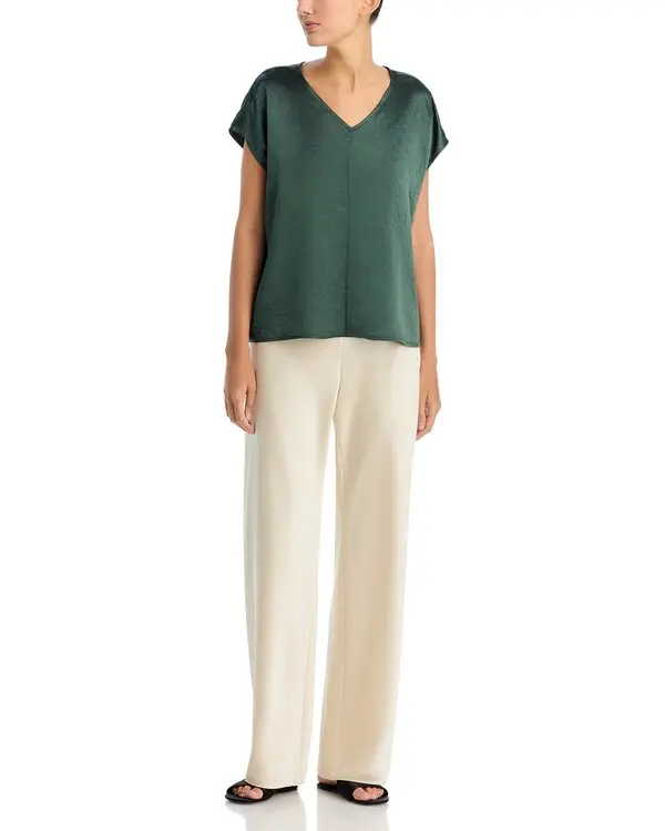 Eileen Fisher V-neck Square Top