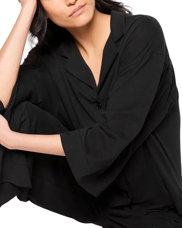 PETITE PLUME Olivia Wide Leg Long Pajama Set