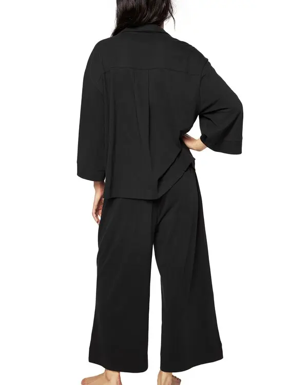 PETITE PLUME Olivia Wide Leg Long Pajama Set
