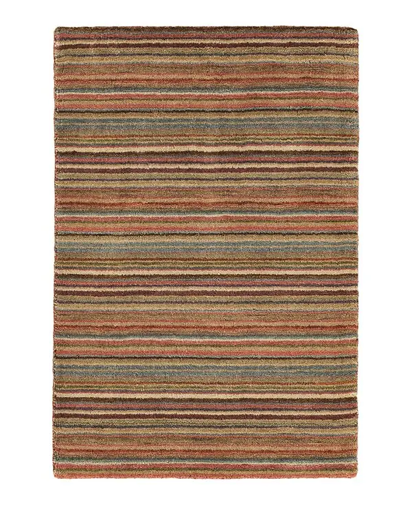 DASH & ALBERT Dash Albert Annie Selke Rda080 Brindle Stripe Area Rug, 8'0x10'0 - Multi