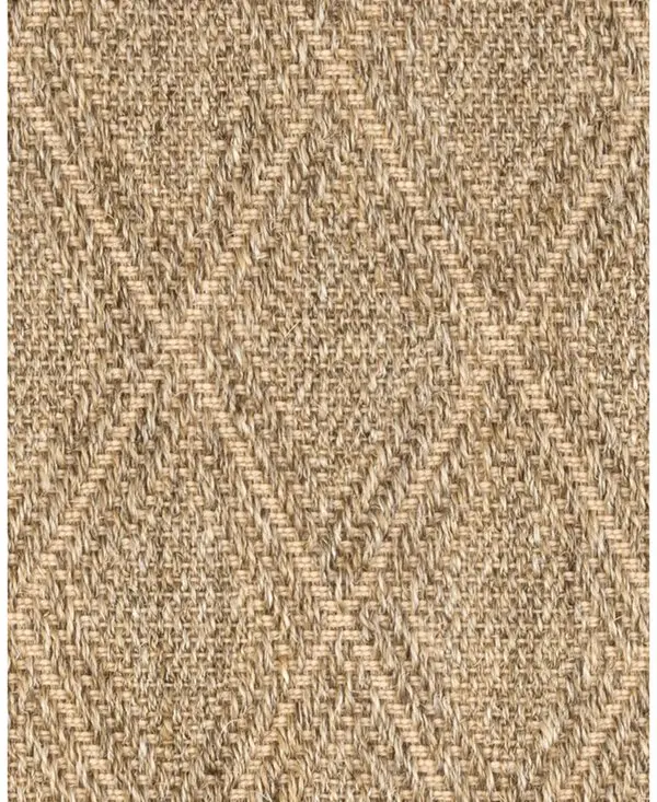 DASH & ALBERT Dash Albert Annie Selke Rda430 Diamond Natural Sisal Area Rug, 2'6x8'0