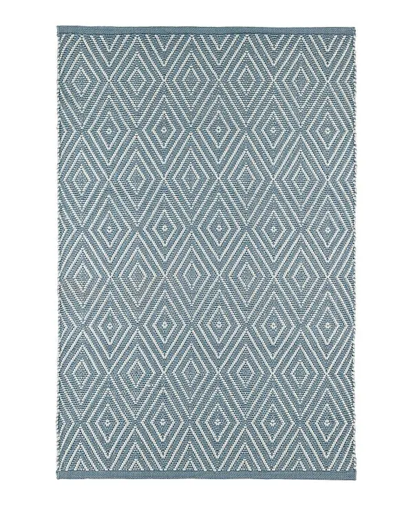 DASH & ALBERT BY ANNIE SELKE Dash Albert Annie Selke Rdb164 Diamond Indoor/outdoor Area Rug, 2'0x3'0 - Slate/mist