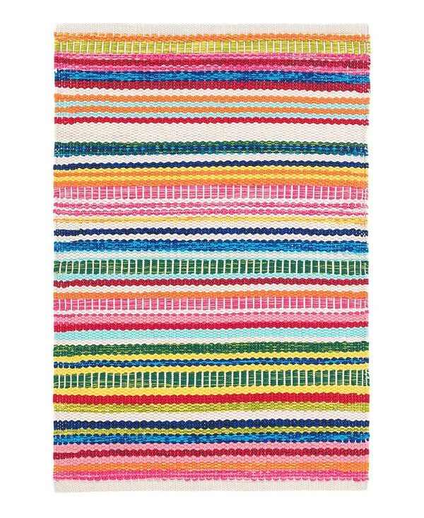 DASH & ALBERT BY ANNIE SELKE Dash Albert Annie Selke Da1087 Bright Stripe Indoor/outdoor Area Rug, 2'6x8'0 - Multi