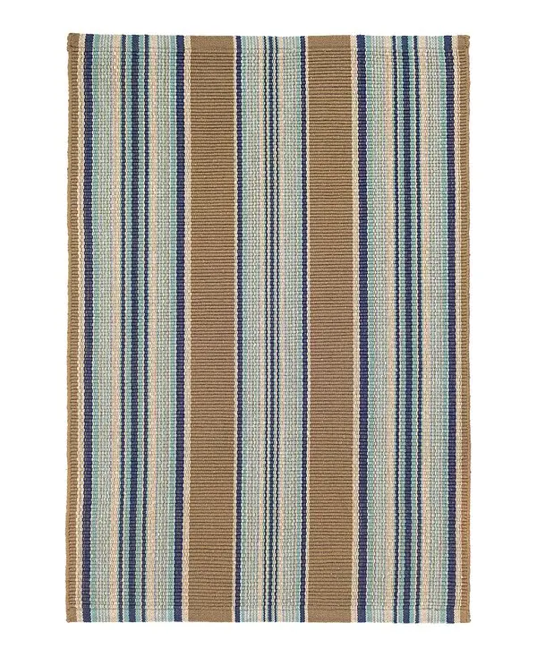 DASH & ALBERT BY ANNIE SELKE Dash Albert Annie Selke Da142 Heron Stripe Indoor/outdoor Area Rug, 8'0x10'0 - Blue