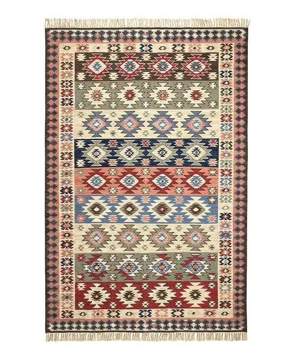 DASH & ALBERT Dash Albert Annie Selke Da2203 Balsam Kilim Area Rug, 10'0x14'0 - Multi