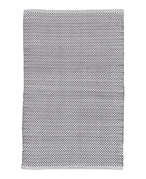 DASH & ALBERT BY ANNIE SELKE Dash Albert Annie Selke Da289 Herringbone Indoor/outdoor Area Rug, 3'0x5'0 - Gray/white