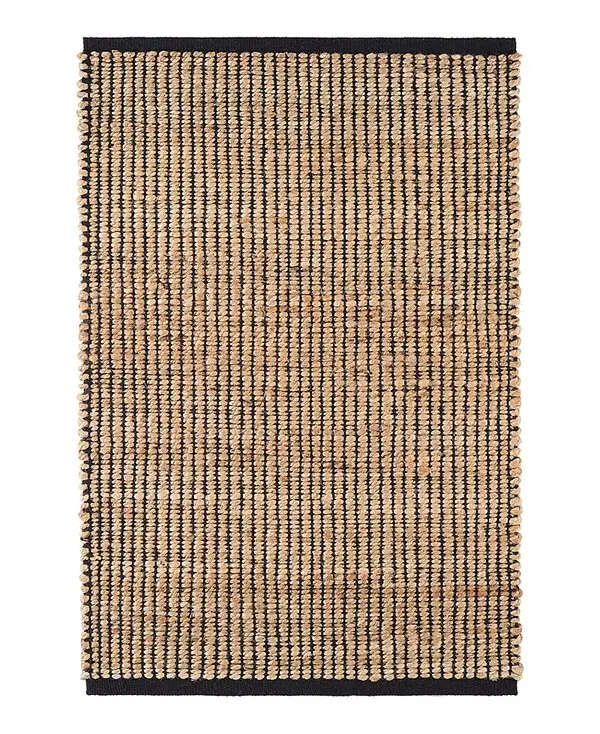 DASH & ALBERT Dash Albert Annie Selke Da975 Gridwork Area Rug, 5'0x8'0 - Black